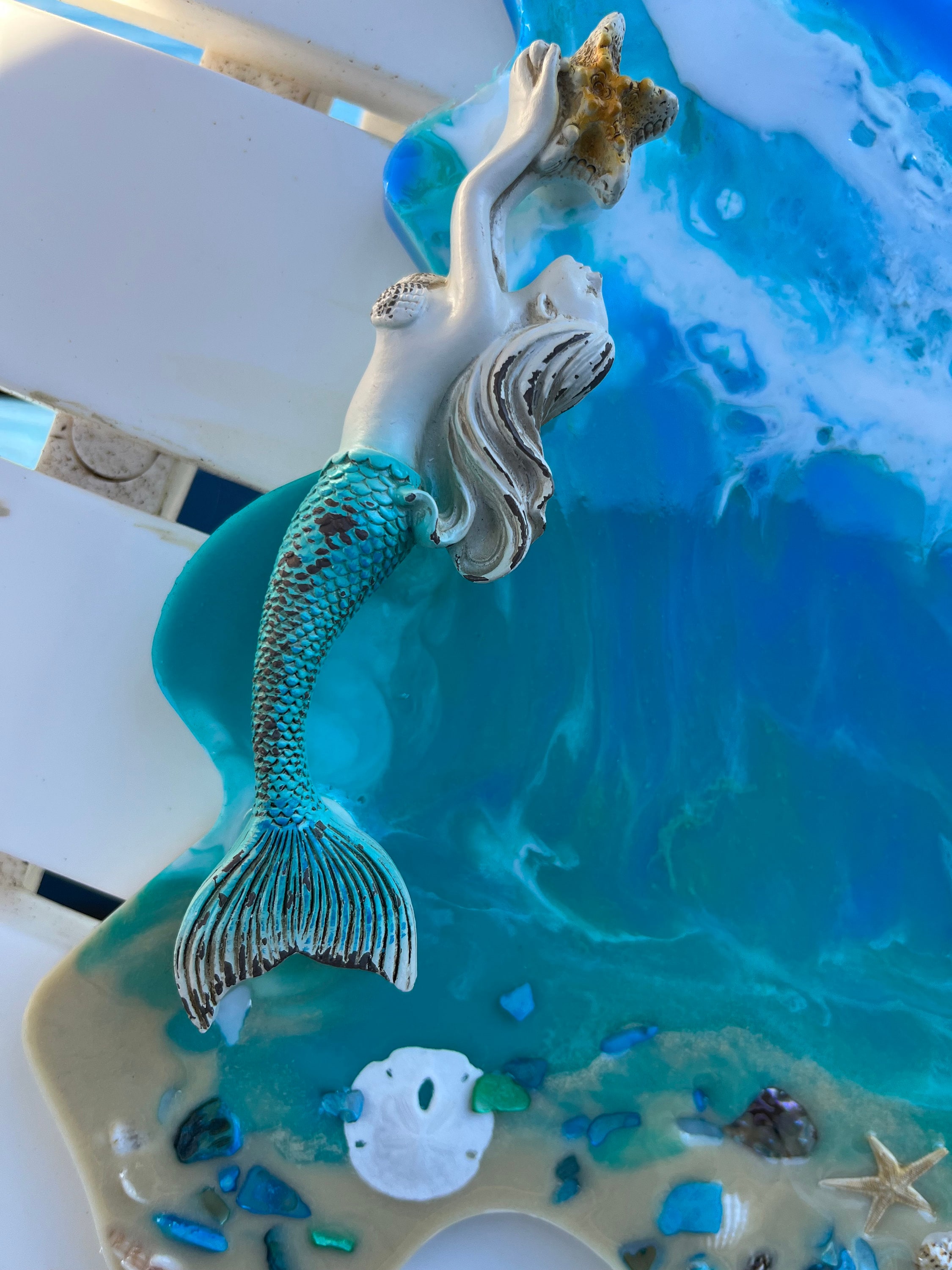 Caribbean Sea Coastal Resin Decor Ocean Resin Art Resin - Etsy