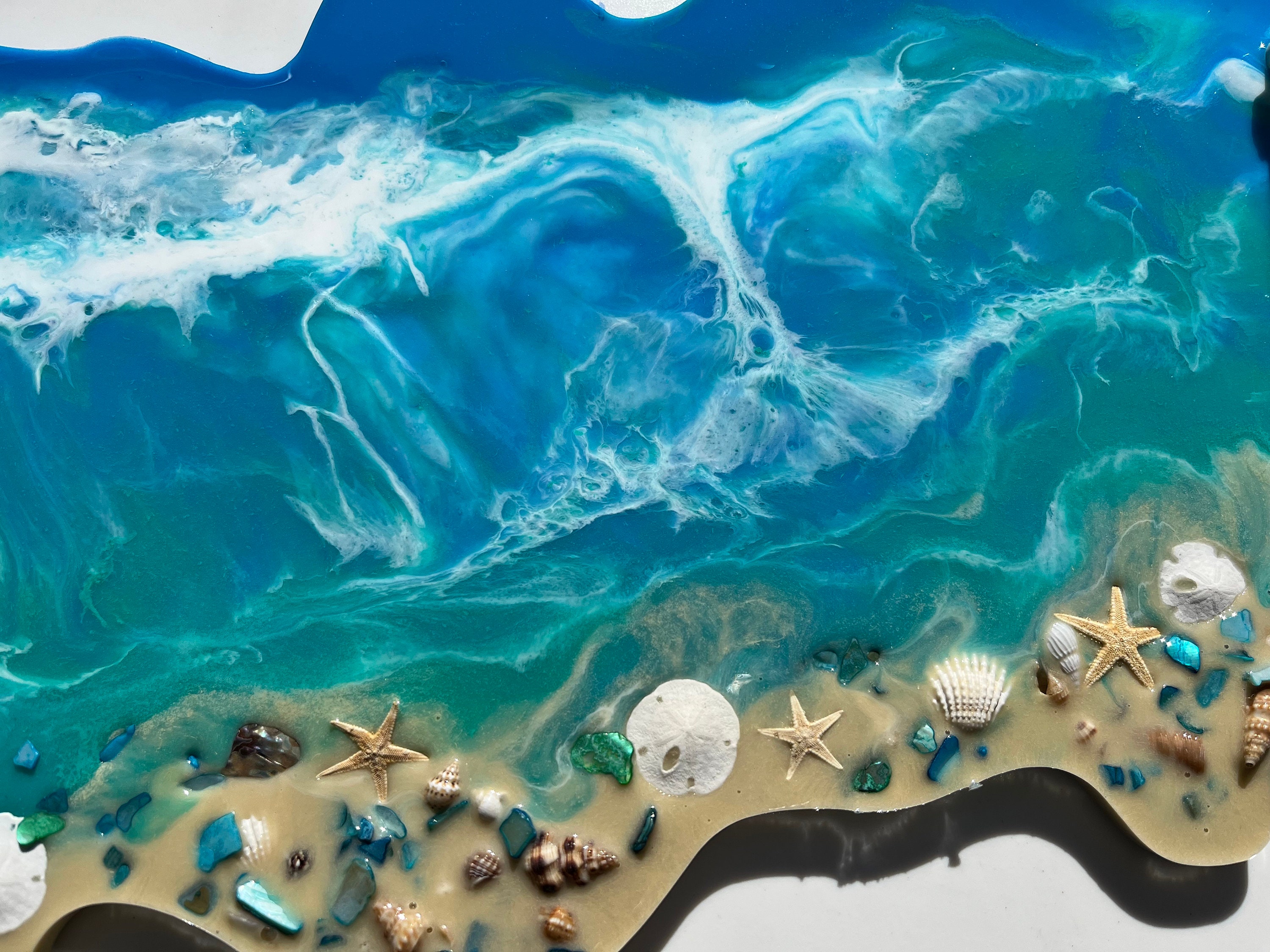 Caribbean Sea Coastal Resin Decor Ocean Resin Art Resin - Etsy