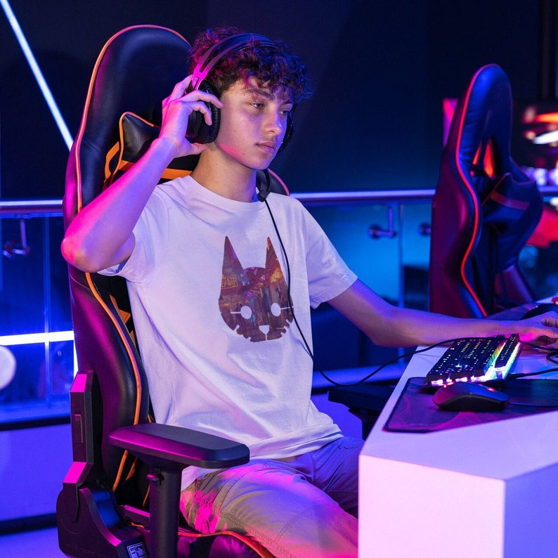 Stray Cat Game Short Sleeve Tee Stray Game T-shirt Gamer - Etsy