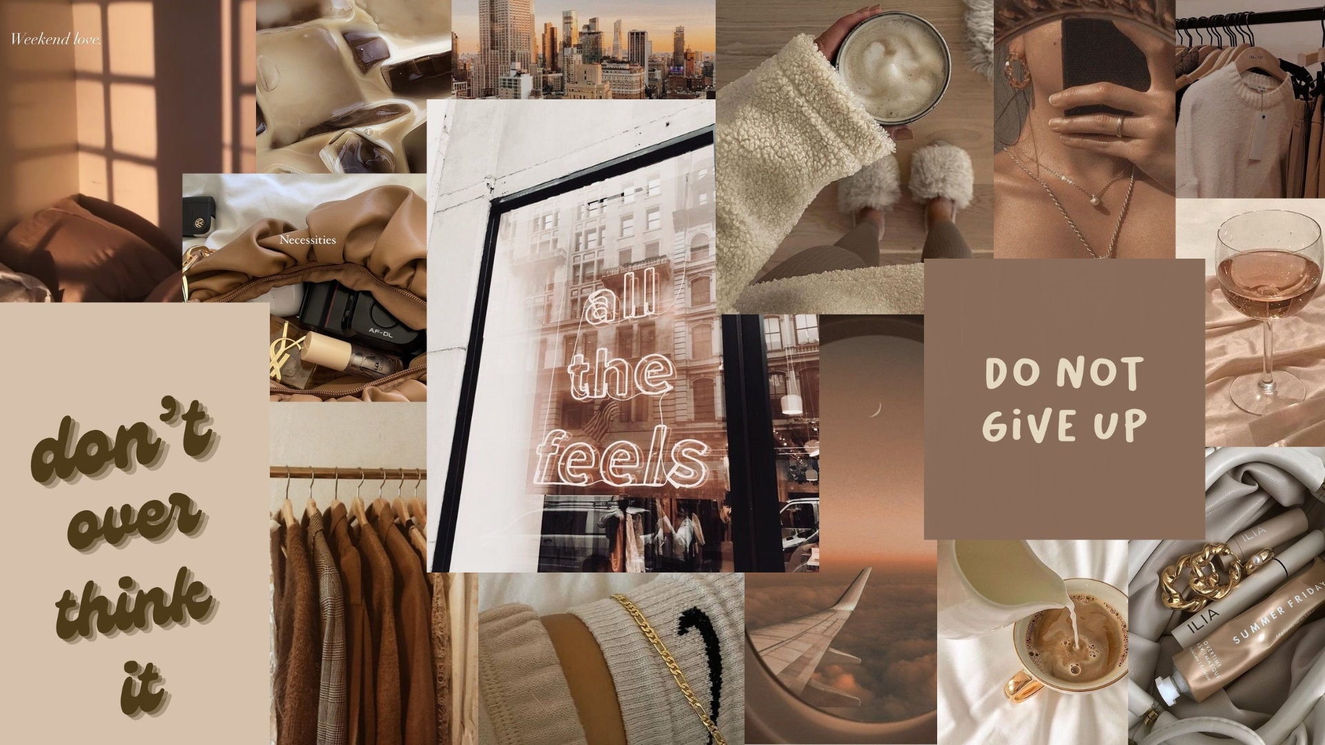 Wallpaper Aesthetic Pc Brown