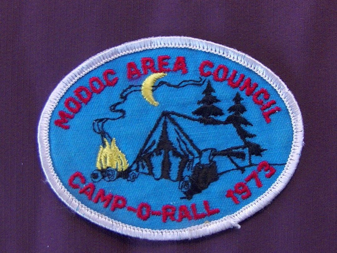 Rare Vintage Boy Scout Camp Patch, modoc Area Council Camp-o-rall 1973 ...