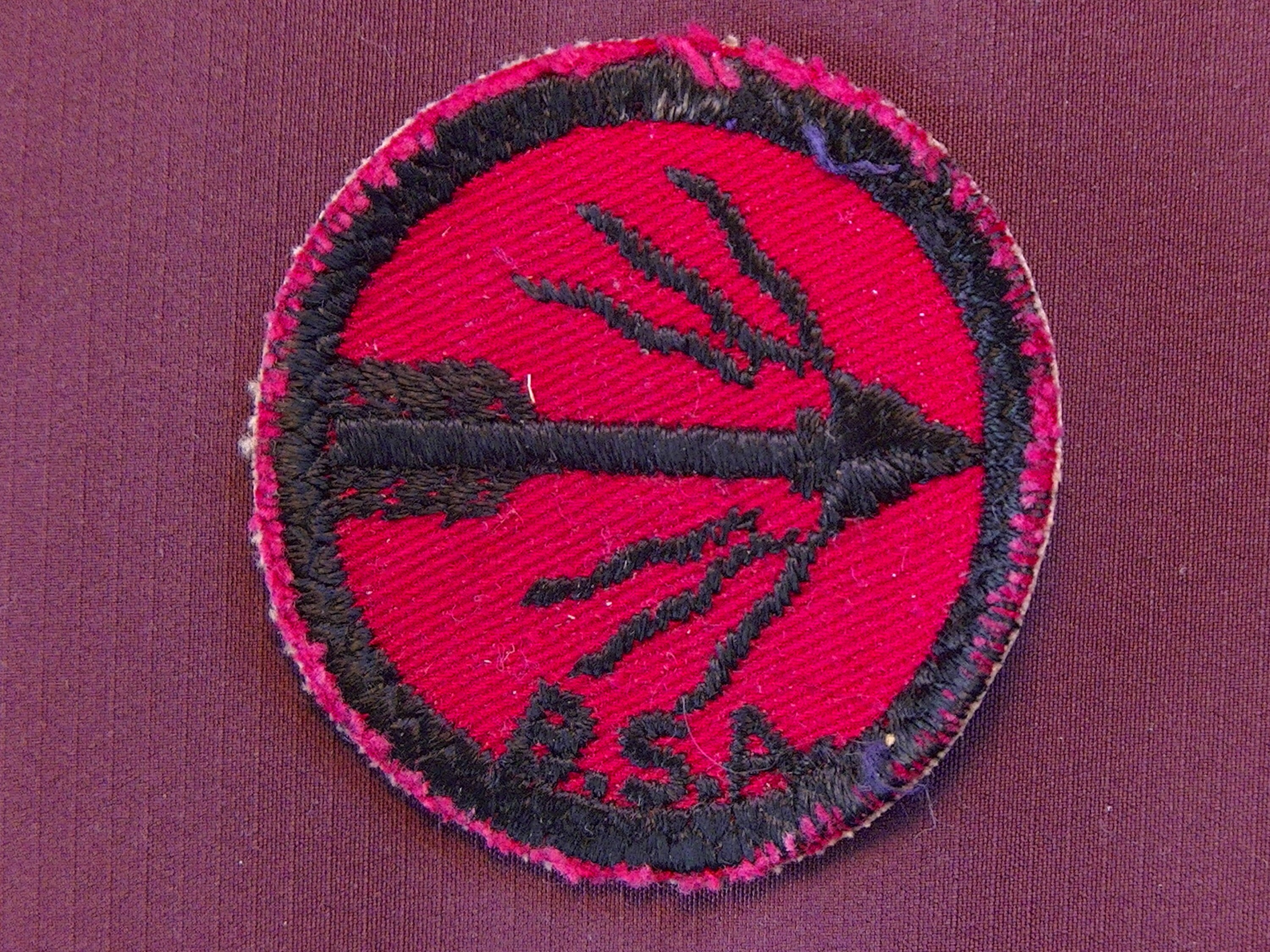 Vintage Boy Scout Patrol Patches - Black on Red - 3 Are Felt Patches ...
