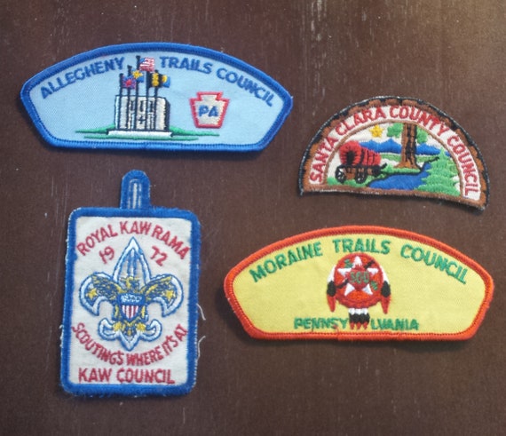 Vintage Boy Scout Council Patches 1970's | Etsy
