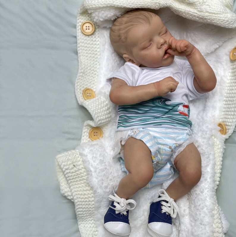 Sleeping Reborn Baby Doll 16 Cuddly Gifts Lifelike Real Soft Touch ...