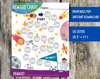 Rocket Reward Chart - Etsy
