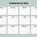 Editable 2023 Calendar, 2024 Calendar, 2024 Monthly Planner, Printable ...