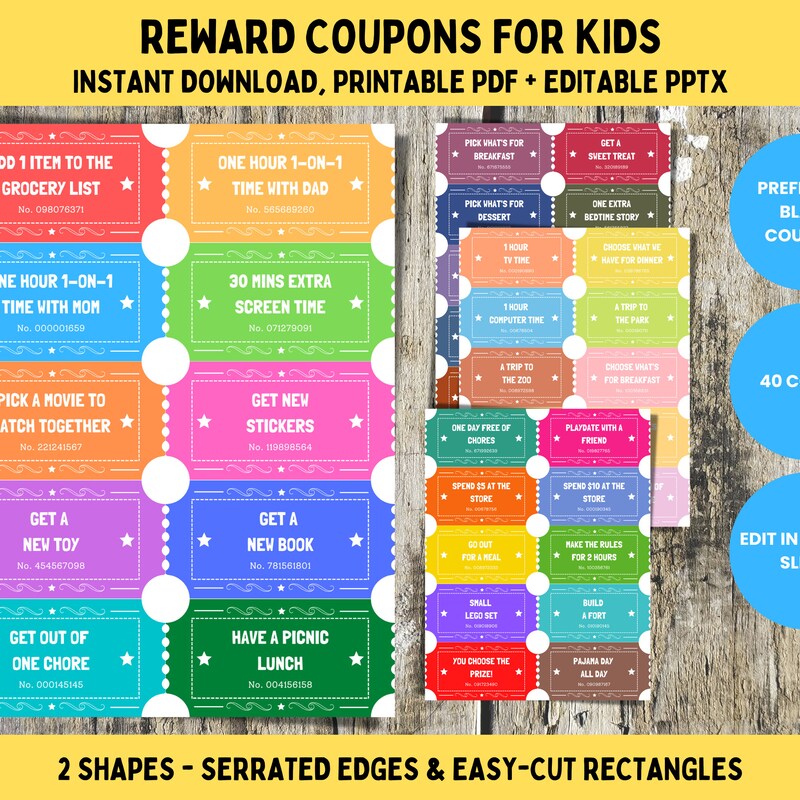 Reward Tickets - Etsy