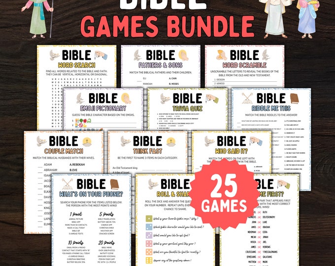 Bible Emoji Pictionary Bible Games for Kids, Teens, Adults Church Youth ...