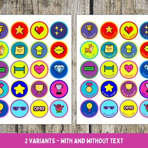 Pixel Art Reward Stickers: Retro 8-bit Teacher Stickers (printable PDF ...