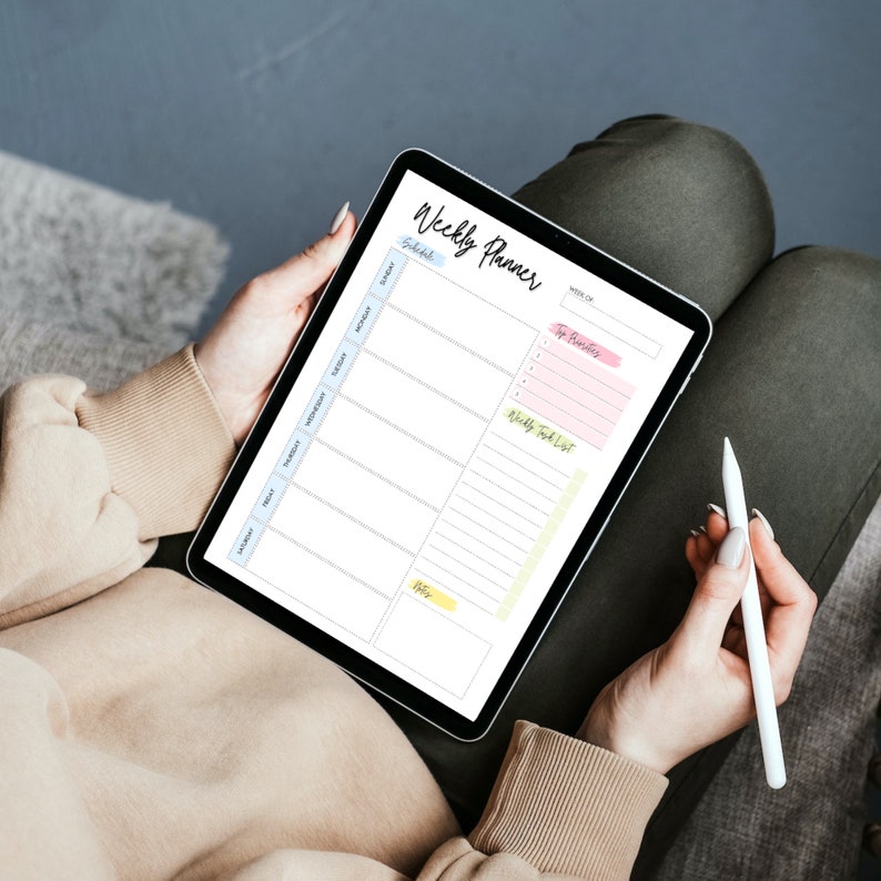 Editable Weekly Planner Printable Weekly to Do List Template - Etsy