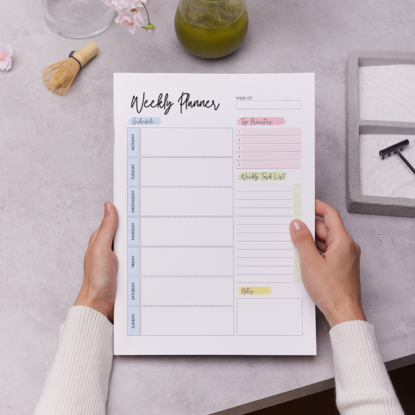 Editable Weekly Planner Printable Weekly to Do List Template - Etsy
