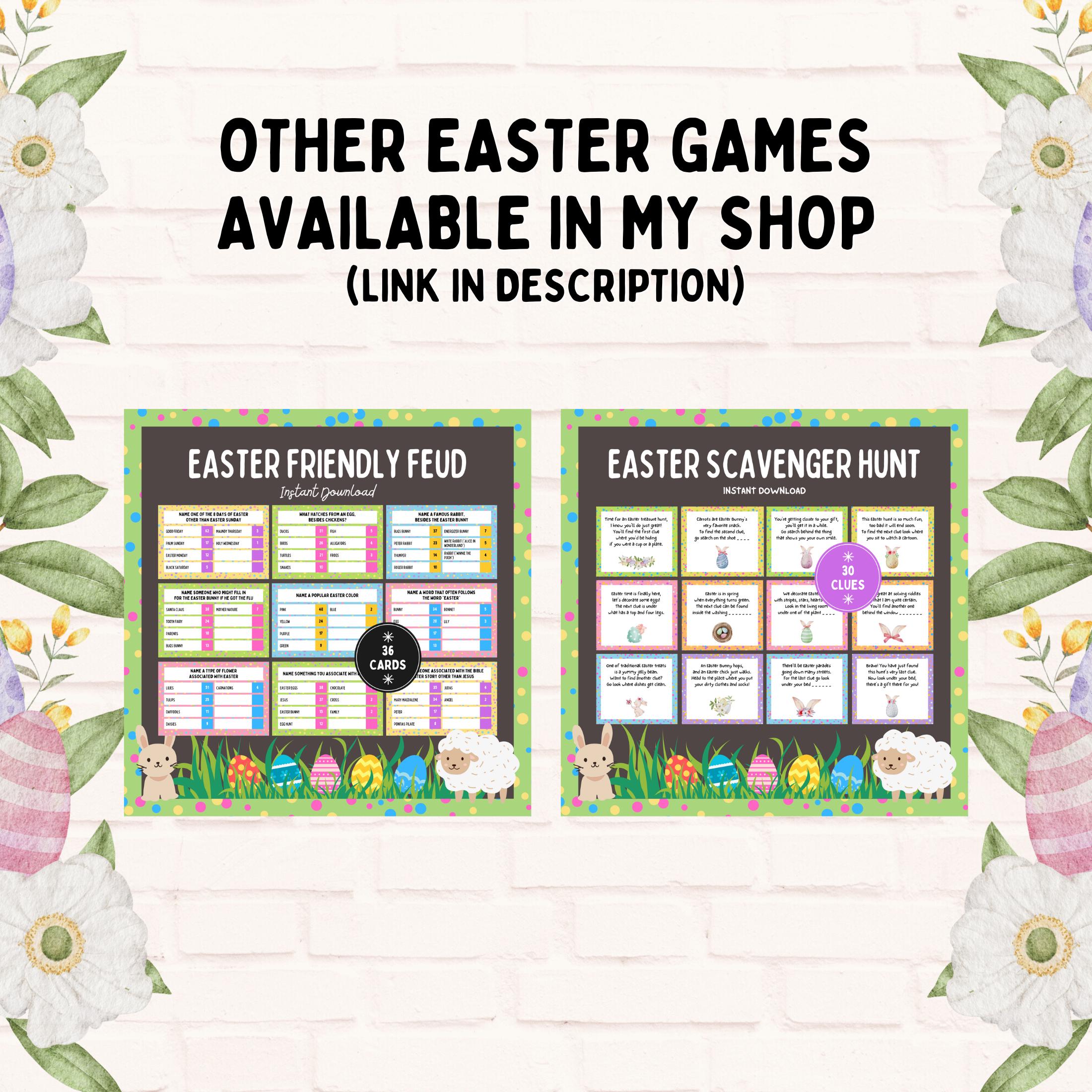 Easter Word Search Printable Game | Christian Holiday Game | Easter ...