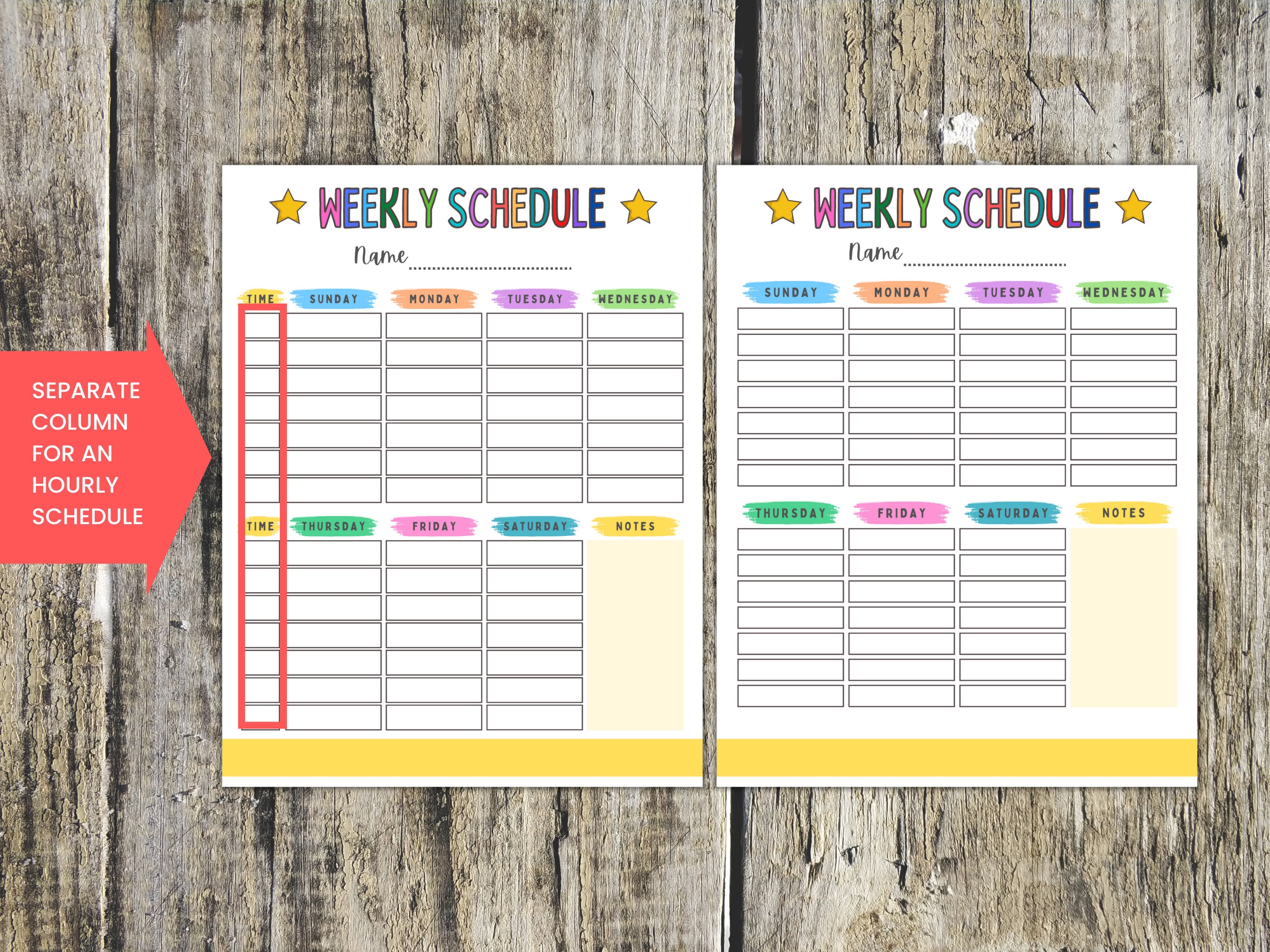Kids Weekly Schedule: Editable Homeschool Planner (digital PDF/PPTX) - Etsy
