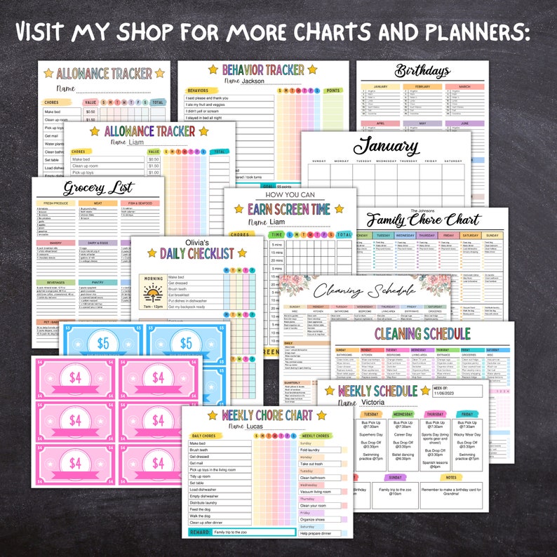 Editable Behavior Chart for Kids, Printable Behavior Chart, Toddler ...