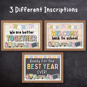 Pastel Bulletin Board Kit, Back to School Bulletin Board, Letters ...