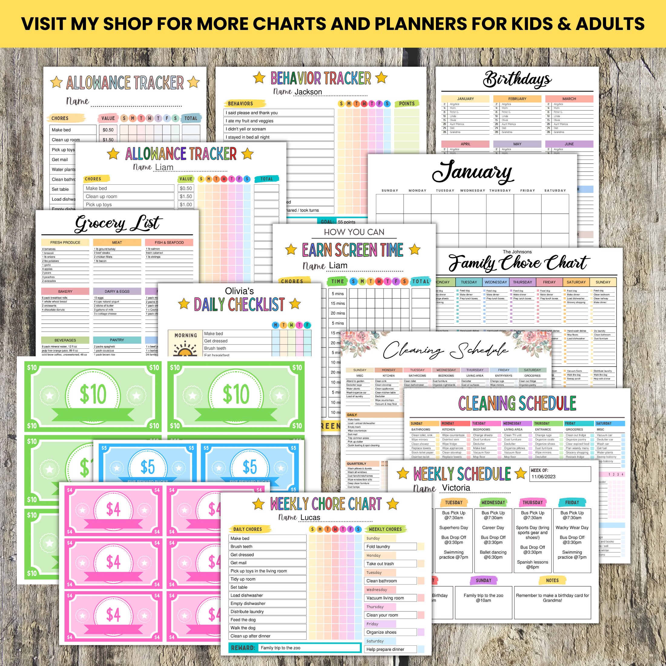 Kids Behavior Chart: 3-strike Warning, Editable PDF (instant Download ...