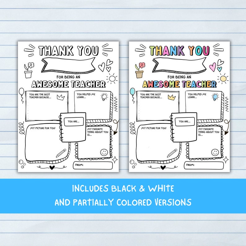 Teacher Appreciation Printable, Teacher Appreciation Week Gift, Thank ...