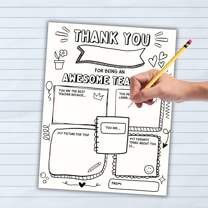 Teacher Appreciation Printable, Teacher Appreciation Week Gift, Thank ...