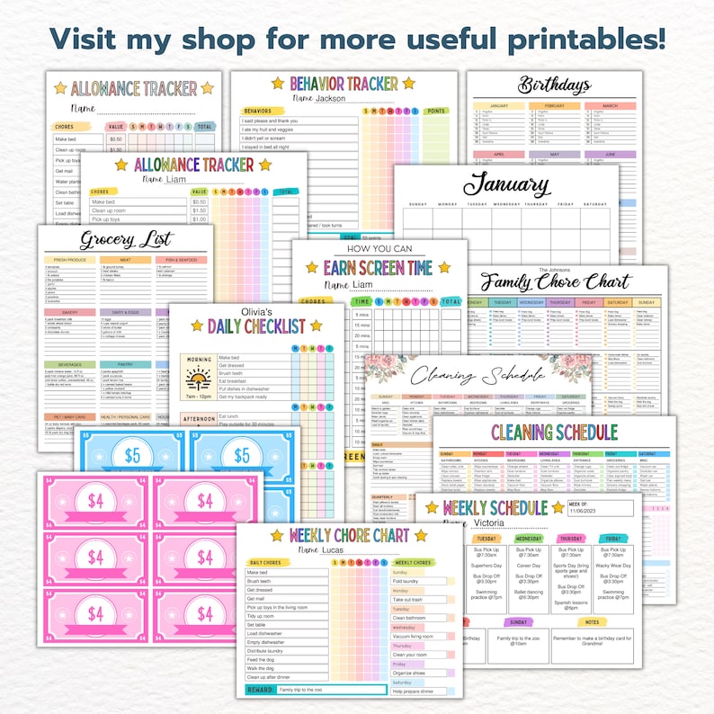 Boho Monthly Medication Tracker: Printable Medicine & Supplement Log ...