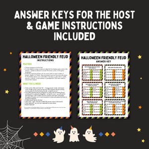 Halloween Friendly Feud, Printable Halloween Game, Halloween Activity ...
