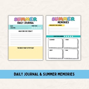 Printable Editable Summer Planner 2025 for Kids, Summer Calendar ...