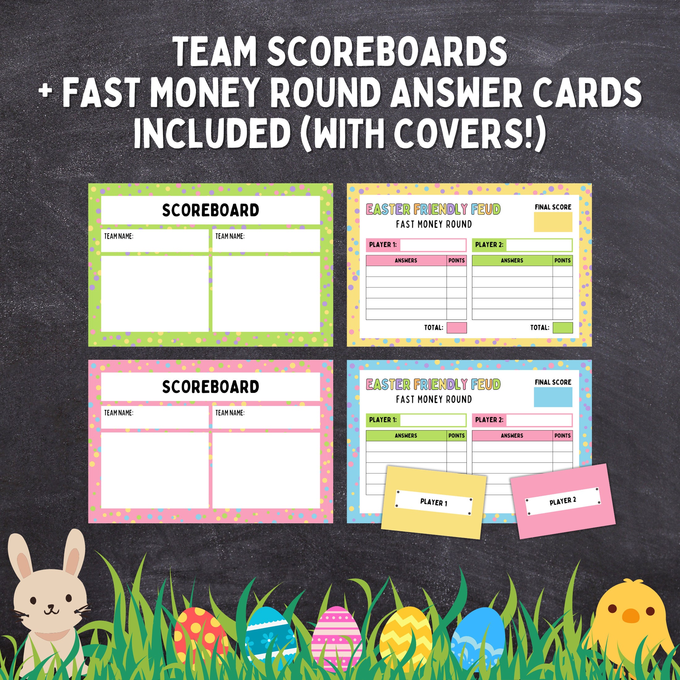 Easter Friendly Feud Game, Printable Easter Game, Easter Party Game ...
