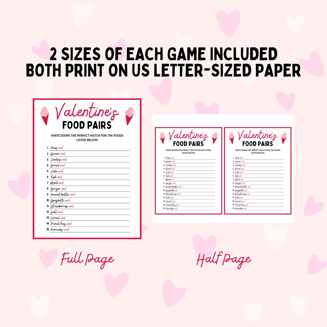 Valentines Day Games, Printable Kids Valentines Games, Valentines Party ...