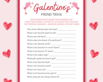 Galentines Day Trivia Game, Galentines Day Party Game, Valentines Day ...