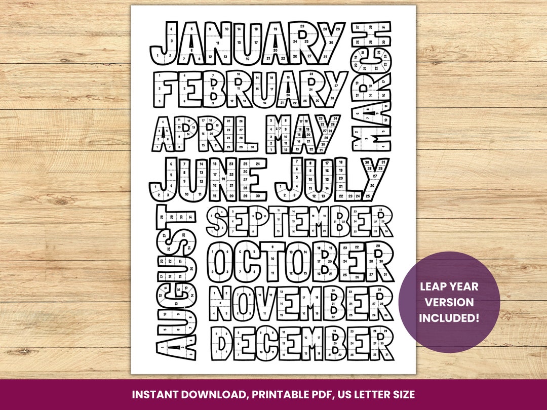 Printable Habit Tracker Coloring Sheet: Daily Goal Tracker (PDF) - Etsy