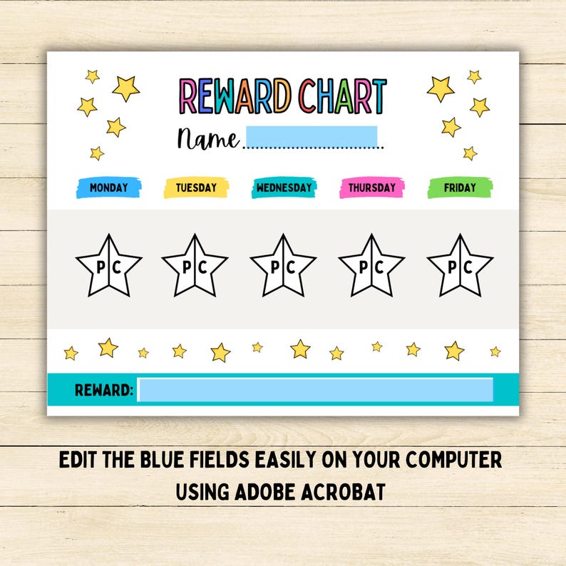 Classroom / Playground Behavior Reward Chart, Printable Reward Chart ...