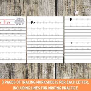 Printable Alphabet Letter Tracing, Preschool Worksheets, Uppercase ...