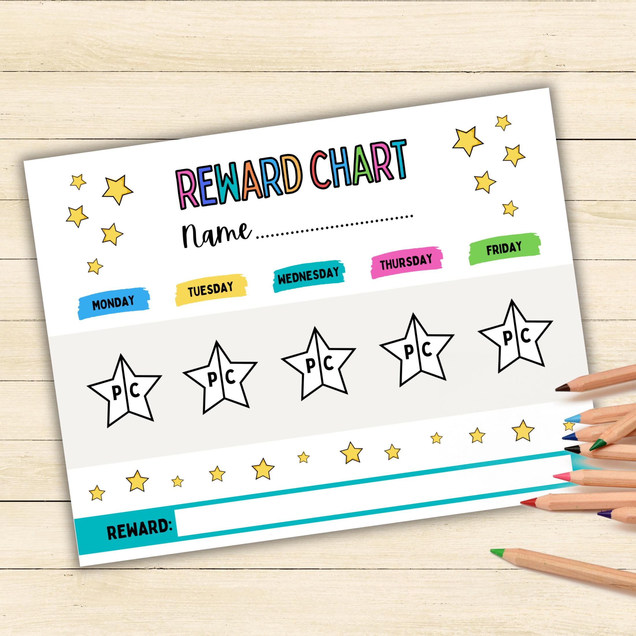 Classroom / Playground Behavior Reward Chart, Printable Reward Chart ...