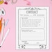 Printable Behavior Contract: Editable Parent-kids Agreement (PDF) - Etsy