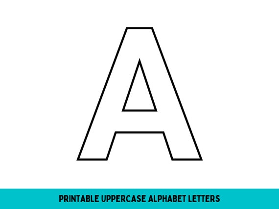 Large Printable Capital Letters Large Printable Letters