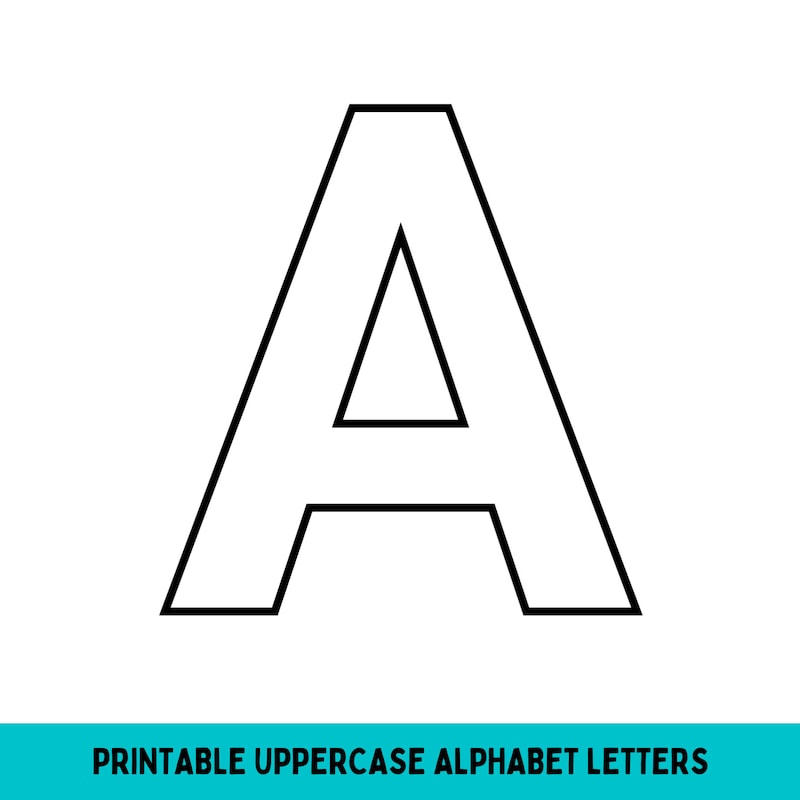 Large Letters Printable - Etsy