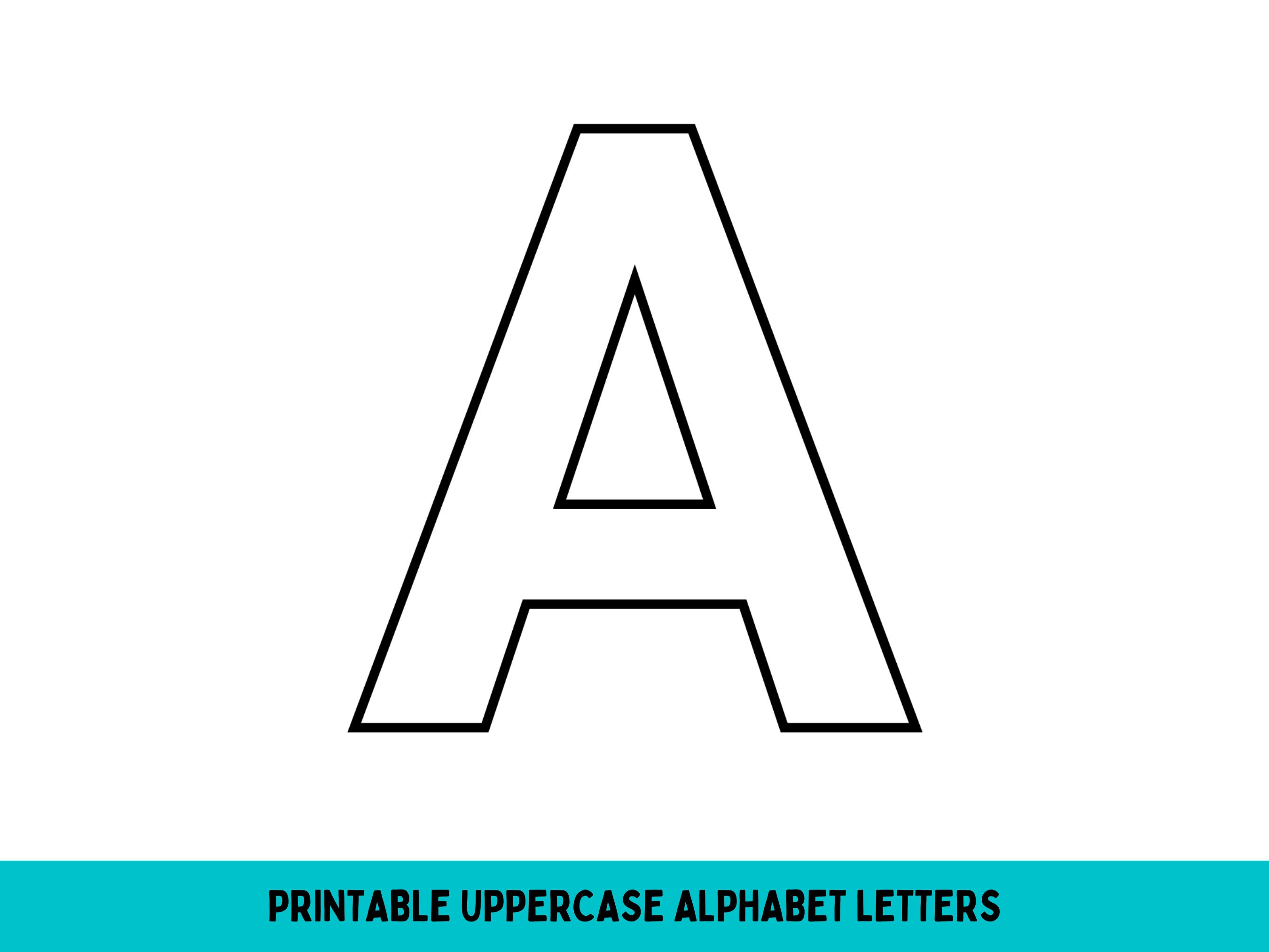 Large Printable Alphabet Letters: Classroom Bulletin Board (editable ...