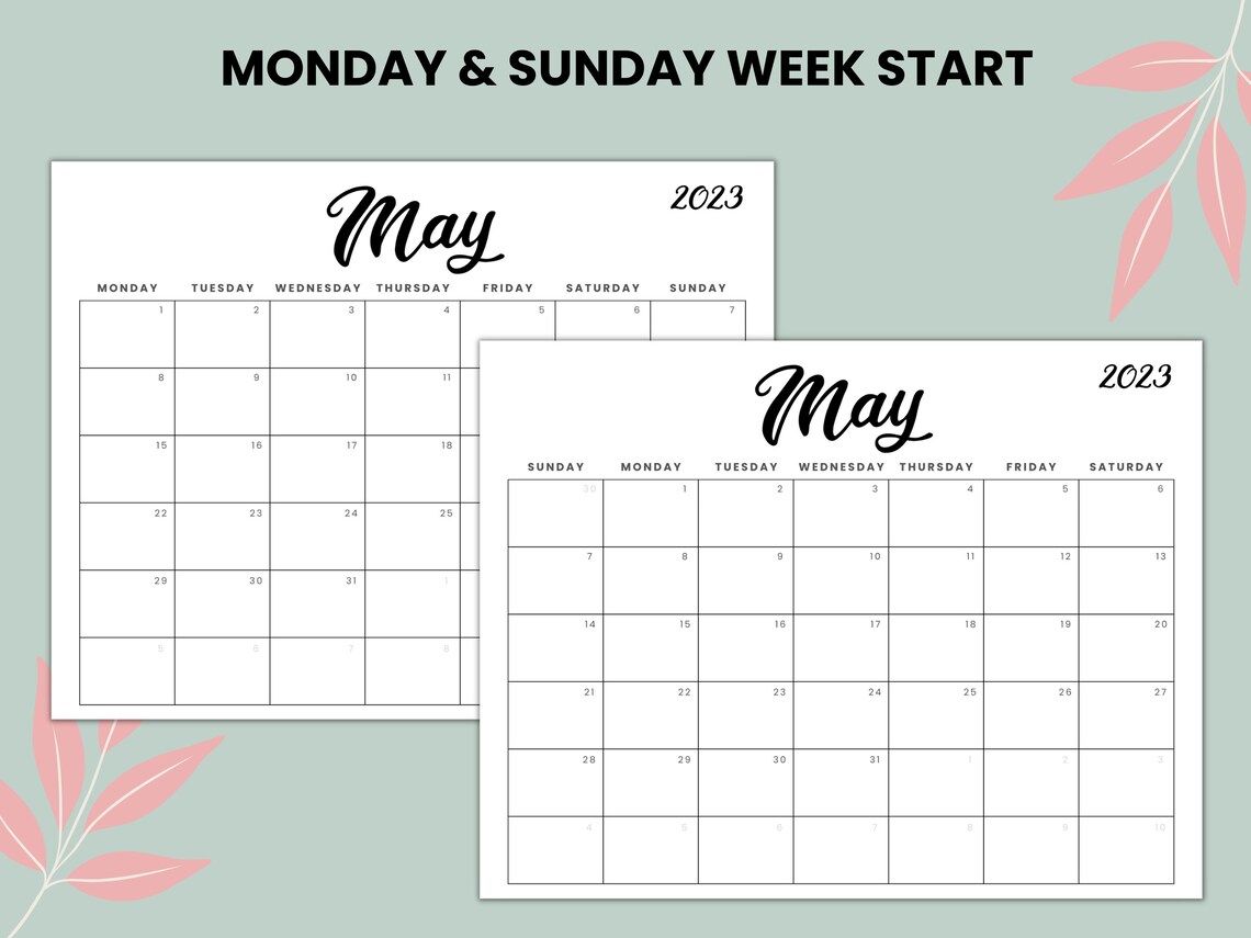 Editable 2023 Calendar, 2024 Calendar, 2024 Monthly Planner, Printable ...