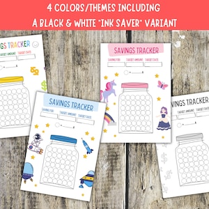 Kids Savings Tracker: Fun Budgeting Challenge (editable PDF) - Etsy