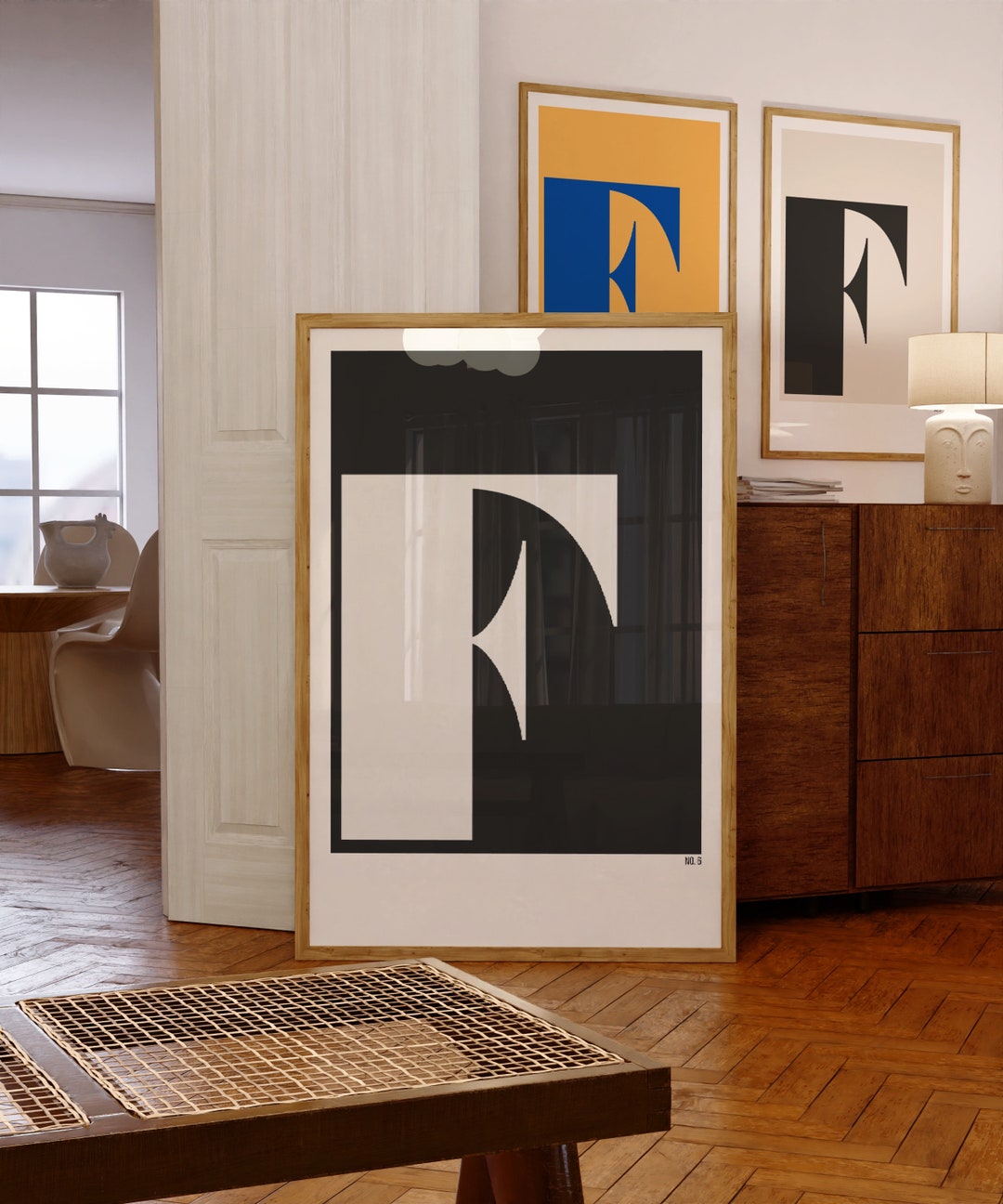 Printable Letter Initial Posters, Monogram Wall Art, Letter F Initial ...