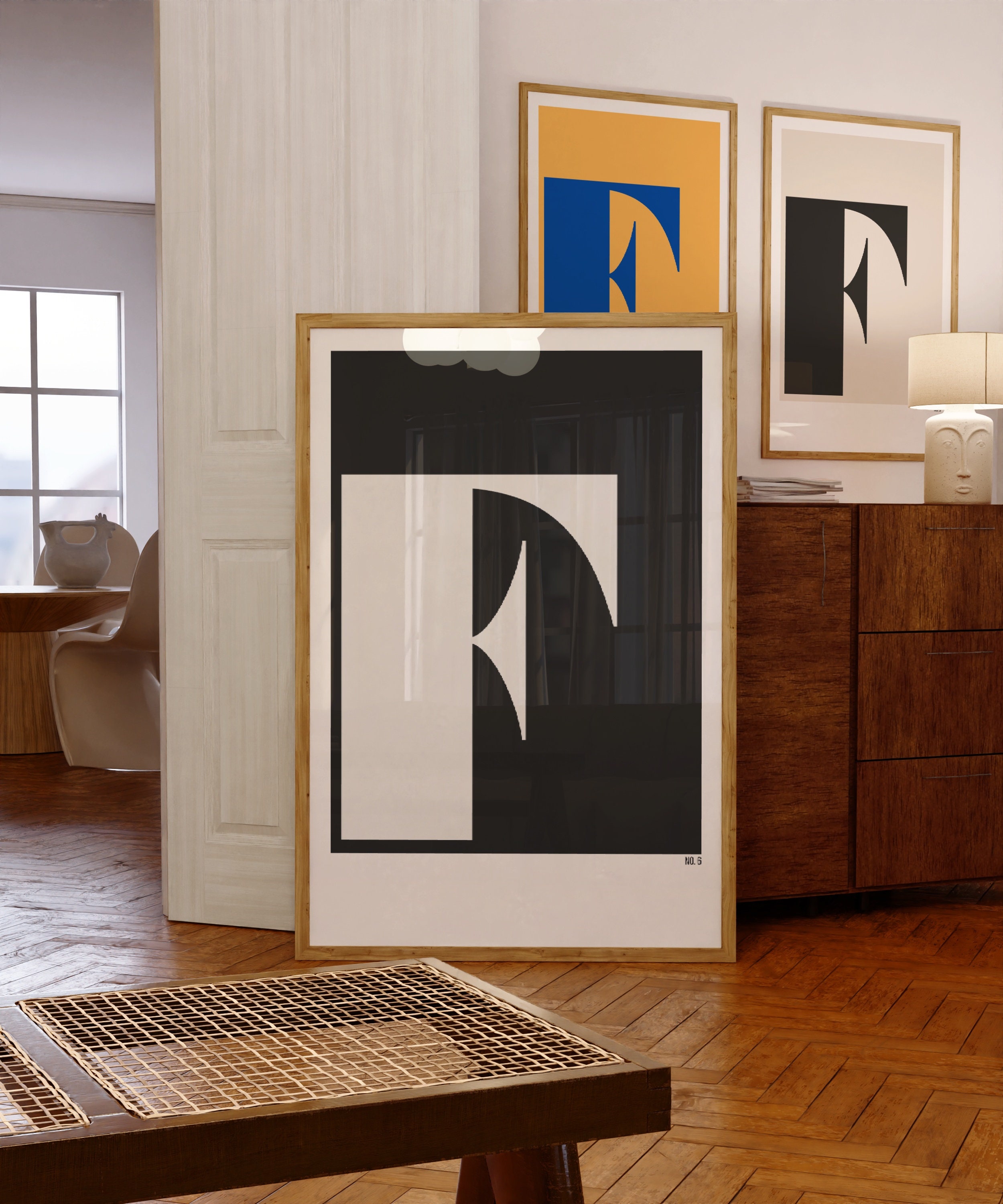 Printable Letter Initial Posters, Monogram Wall Art, Letter F Initial ...