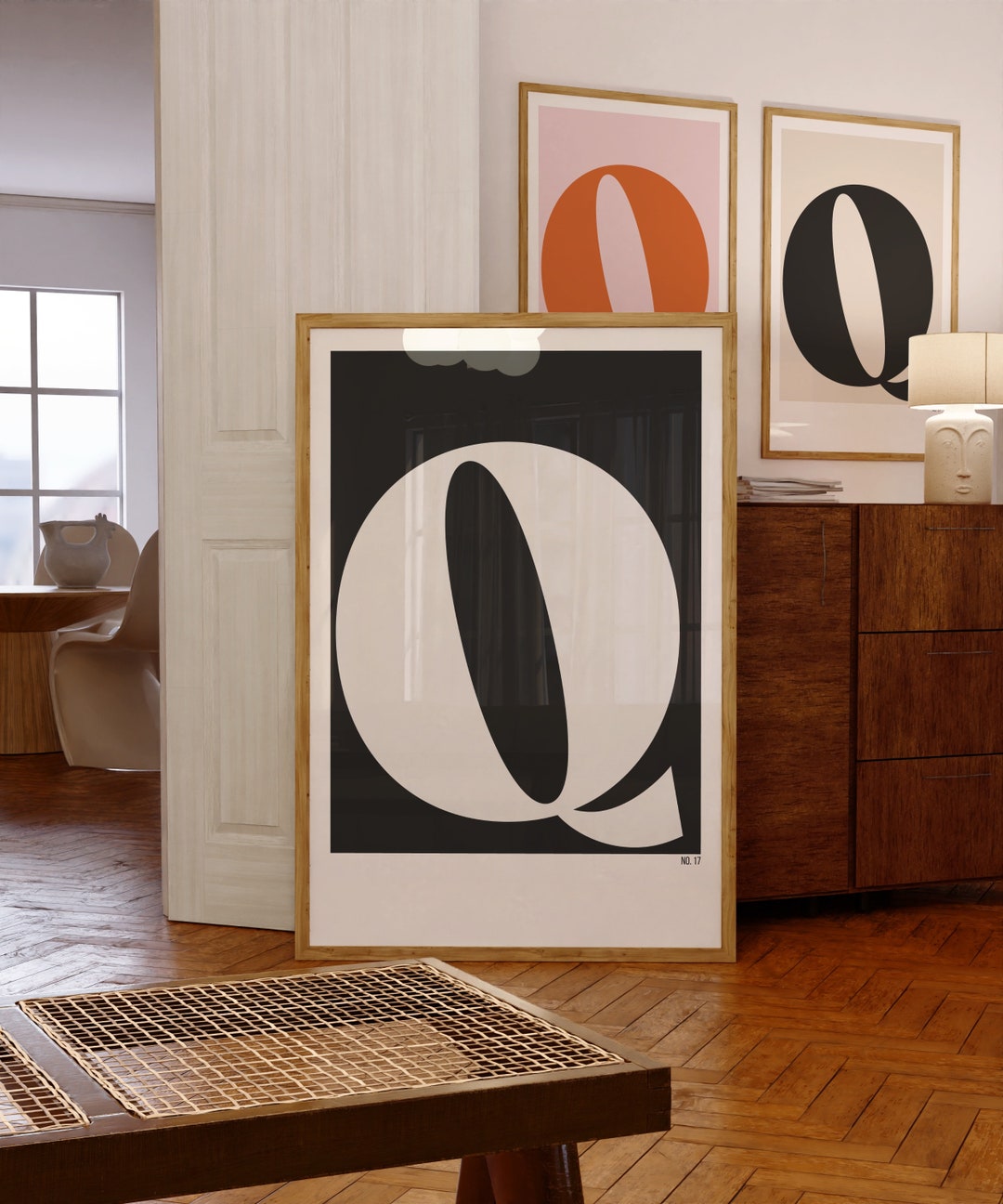 Printable Letter Initial Posters, Monogram Wall Art, Letter Q Initial ...