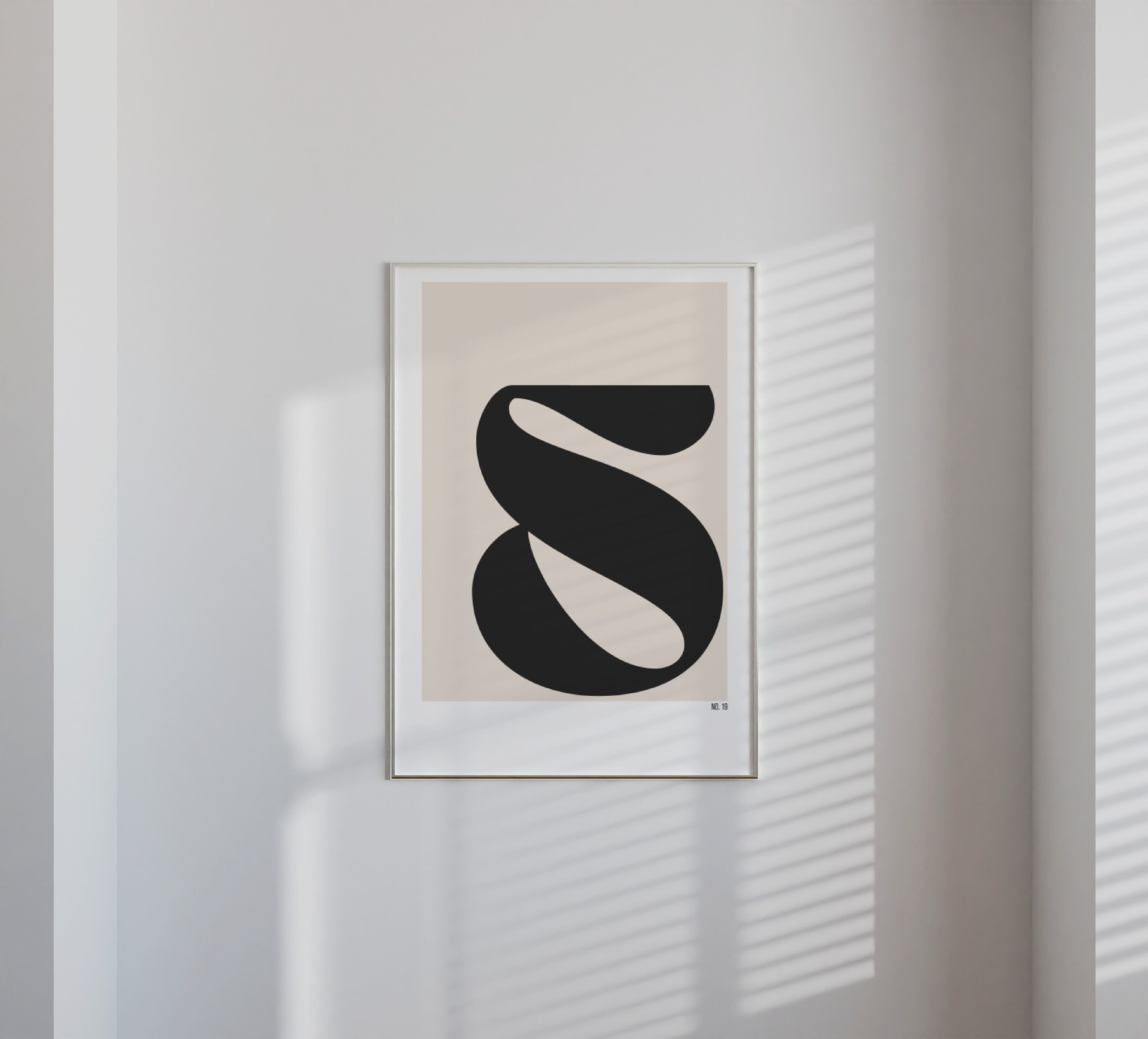 Printable Letter Initial Posters, Monogram Wall Art, Letter S Initial ...