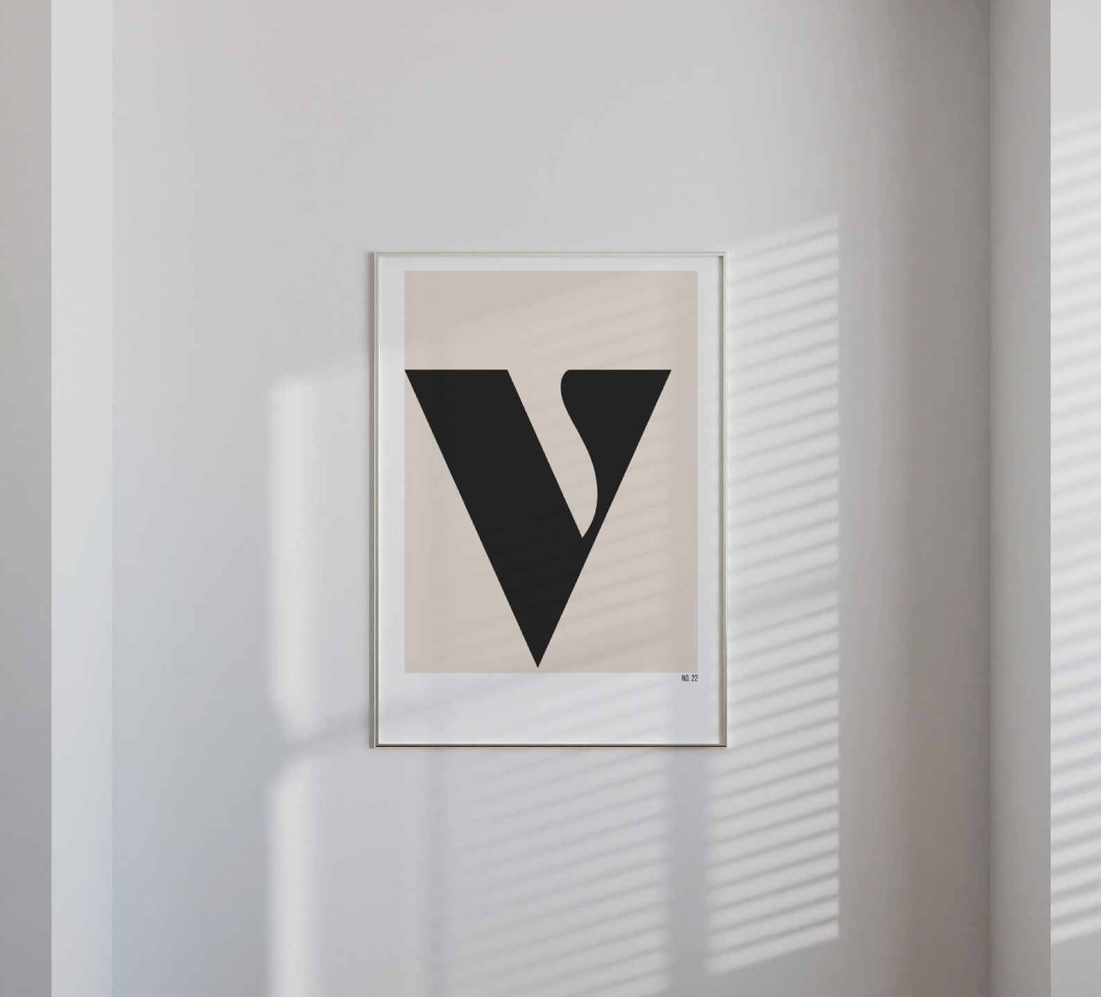Printable Letter Initial Posters, Monogram Wall Art, Letter V Initial ...