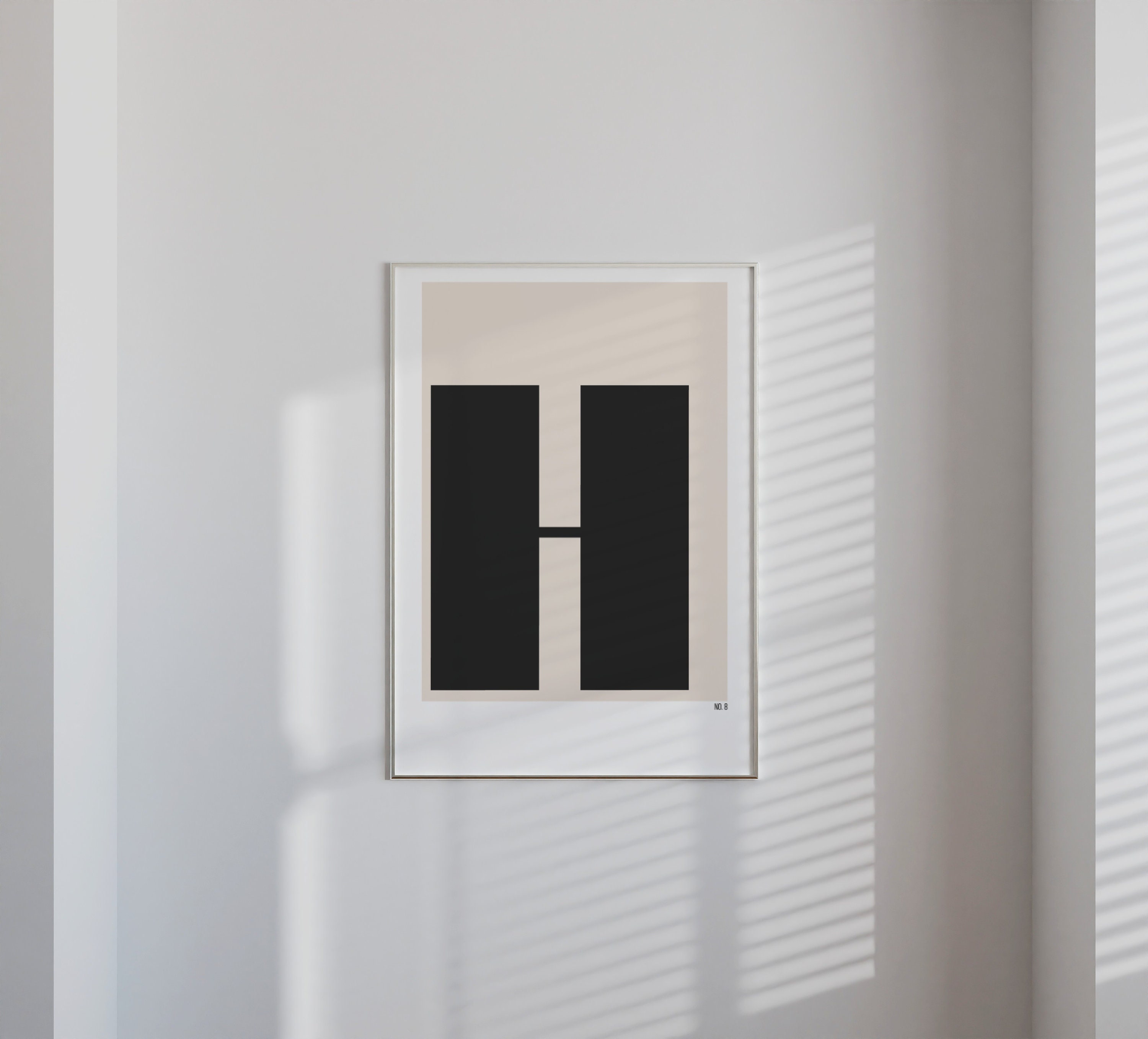 Printable Letter Initial Posters, Monogram Wall Art, Letter H Initial ...