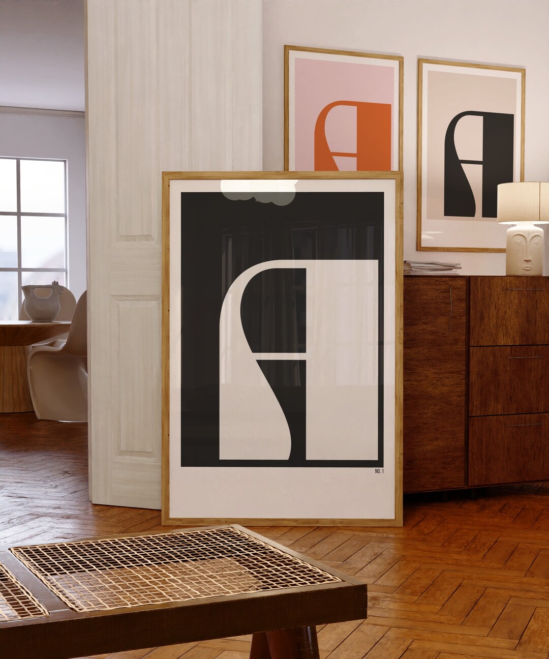 Printable Letter Initial Posters, Monogram Wall Art, Letter A Initial ...