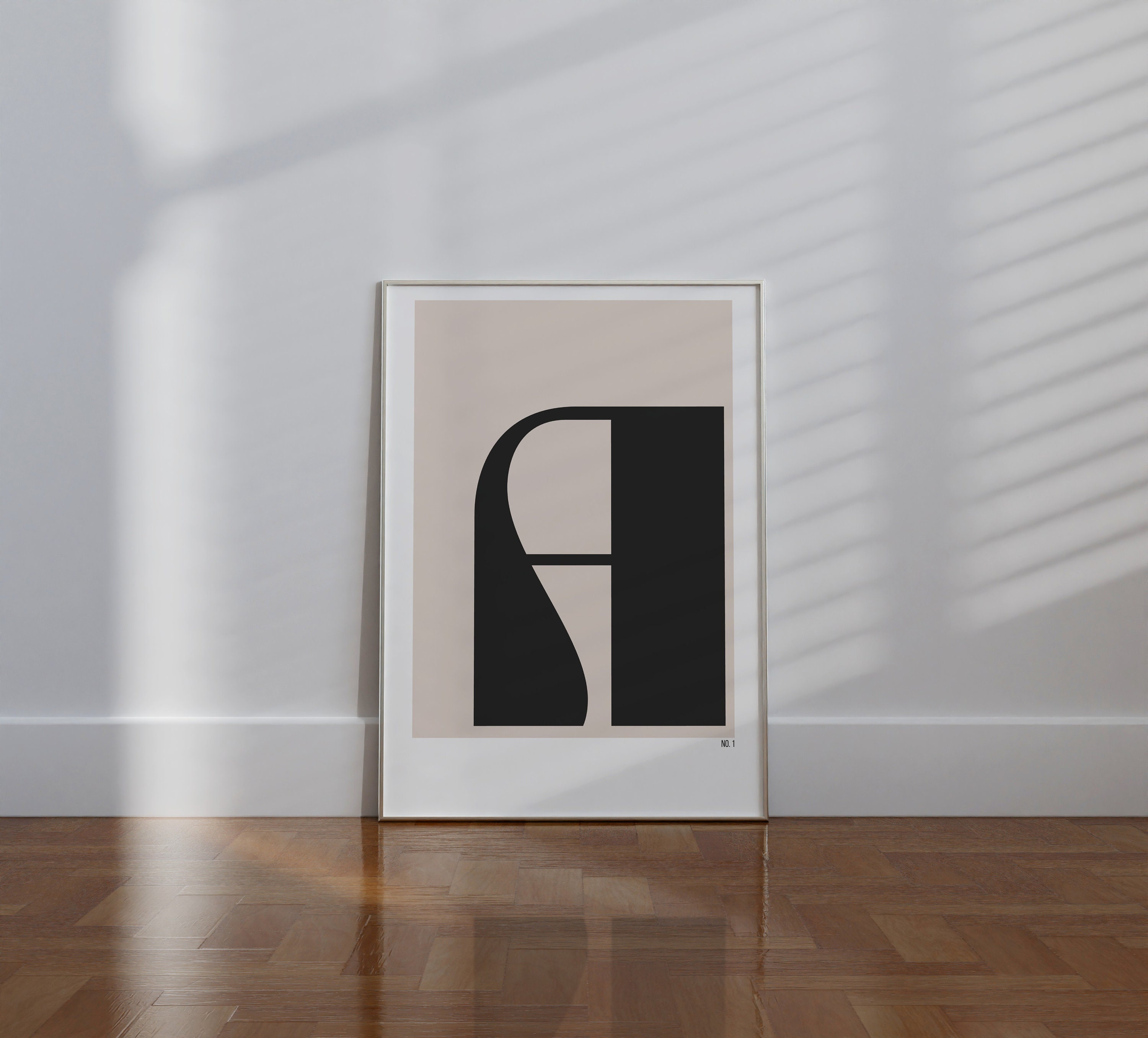 Printable Letter Initial Posters, Monogram Wall Art, Letter A Initial ...