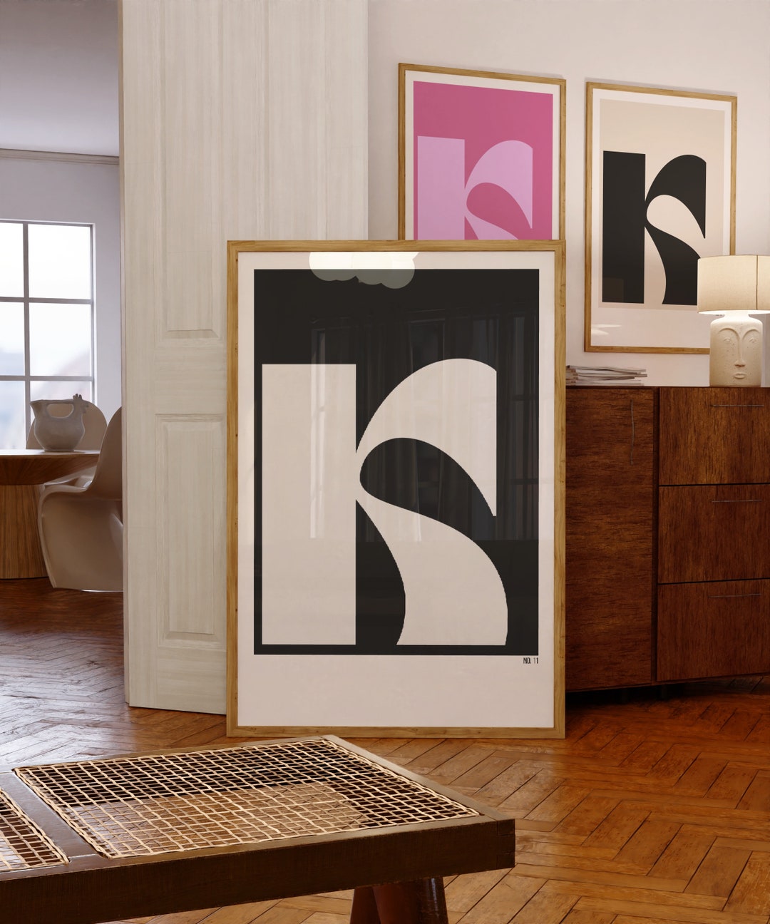 Printable Letter Initial Posters, Monogram Wall Art, Letter K Initial ...