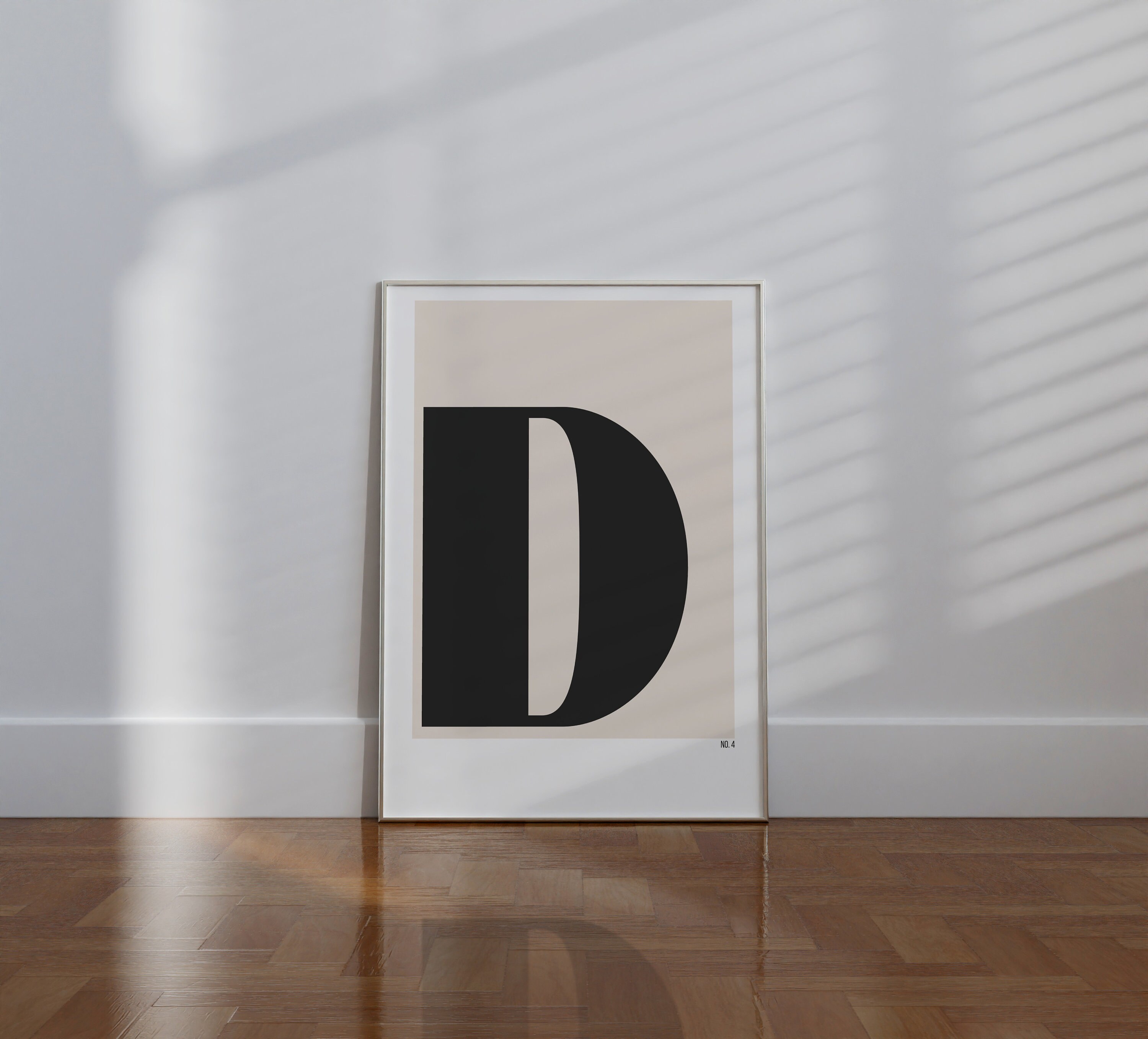 Printable Letter Initial Posters, Monogram Wall Art, Letter D Initial ...