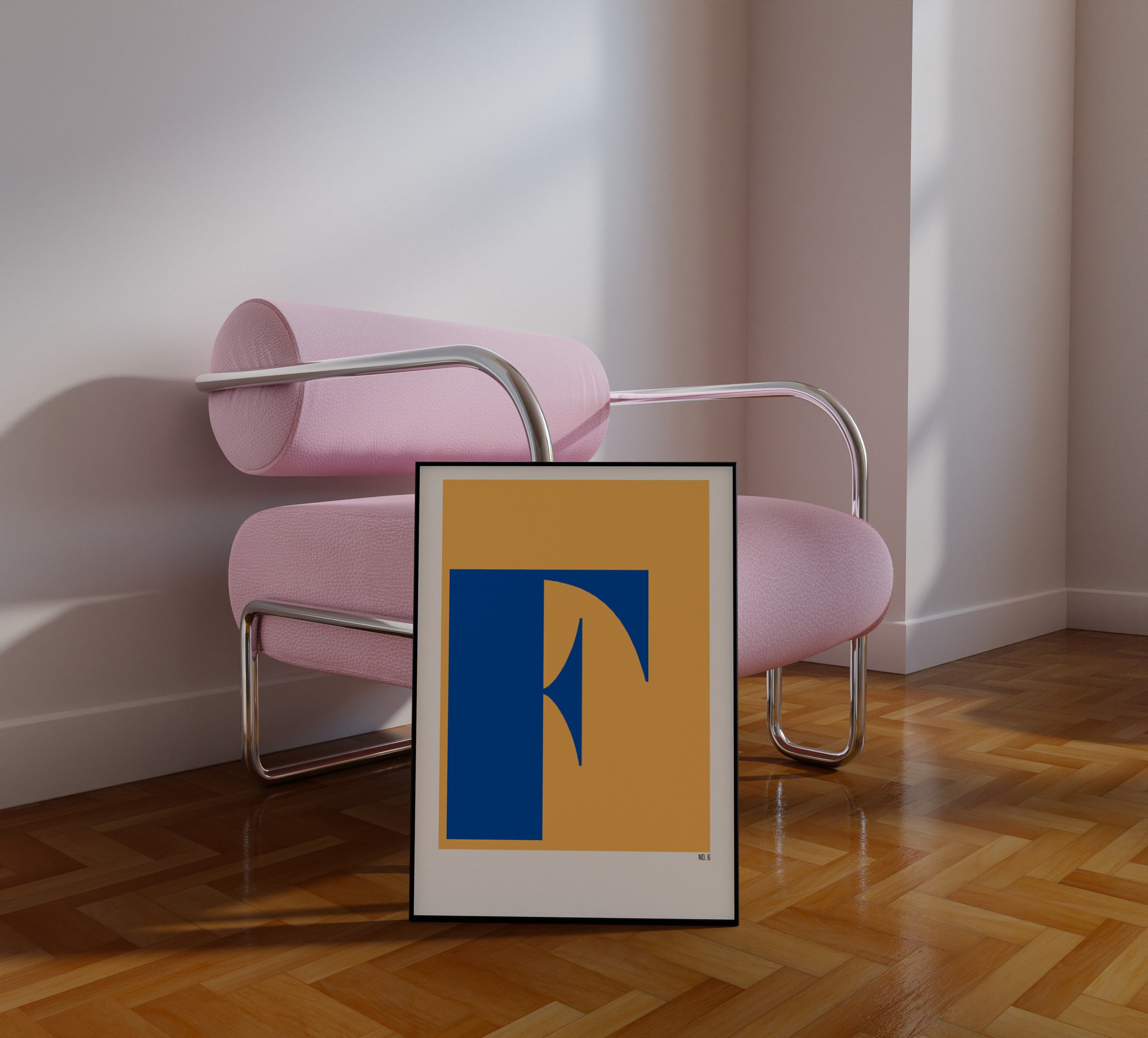 Printable Letter Initial Posters, Monogram Wall Art, Letter F Initial ...