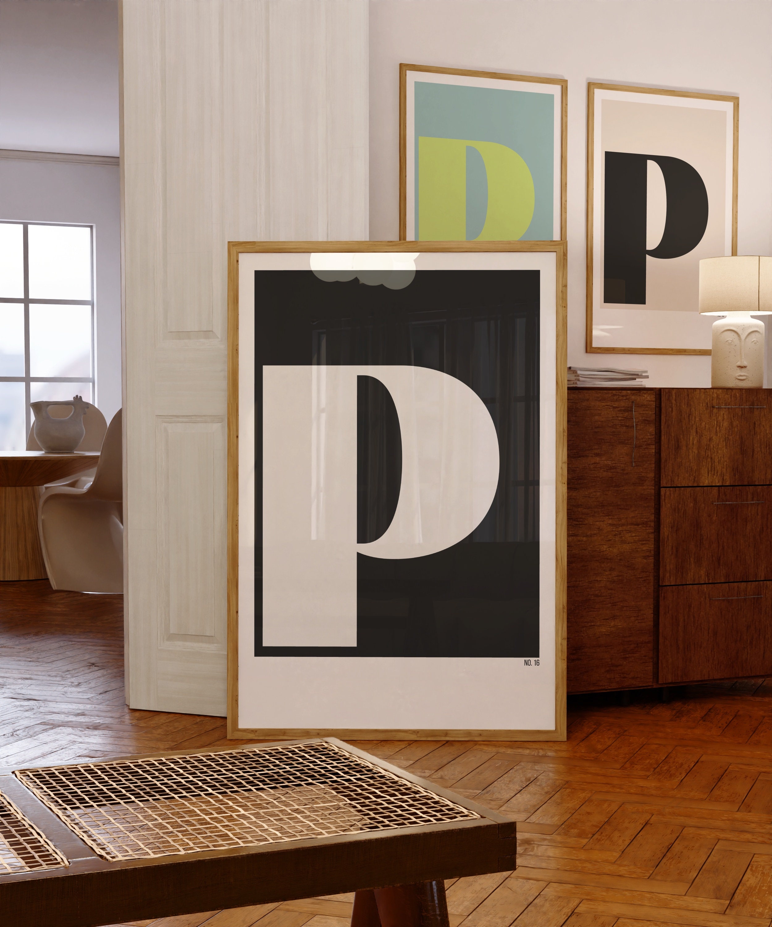Printable Letter Initial Posters, Monogram Wall Art, Letter P Initial ...